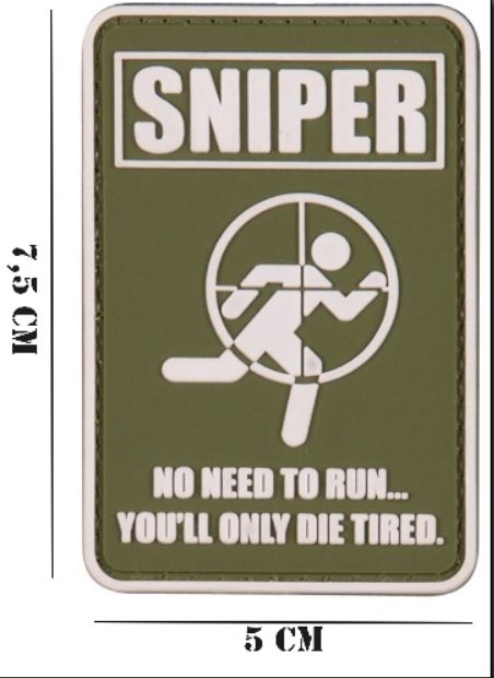 Embleem PVC Sniper