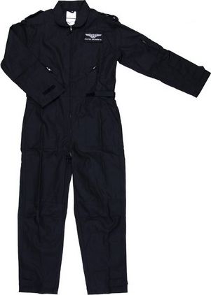 Piloten overall zwart
